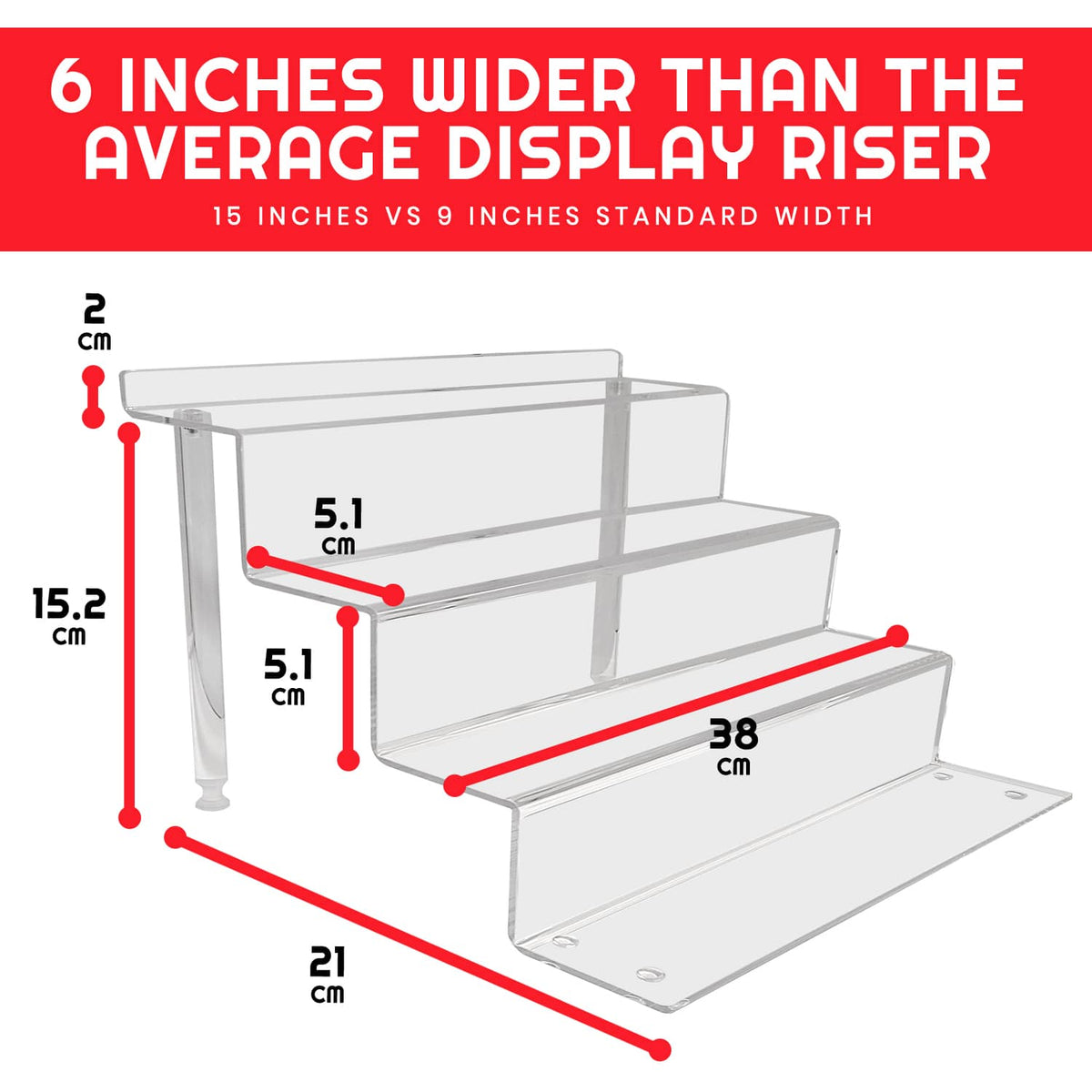 EvoRetro 4-Tier Acrylic Display Stand – B&K Collectables